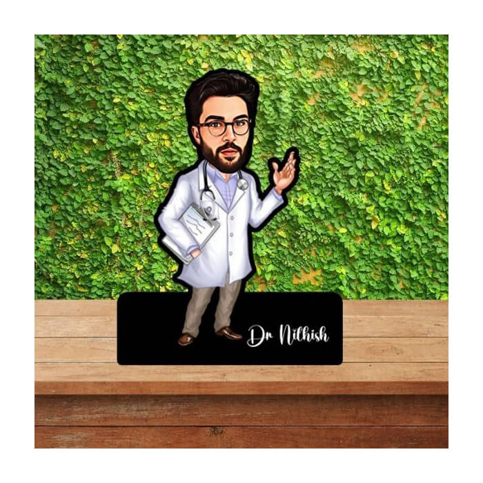Doctor – Caricature Cartoon Cutout Frame - The Gifty